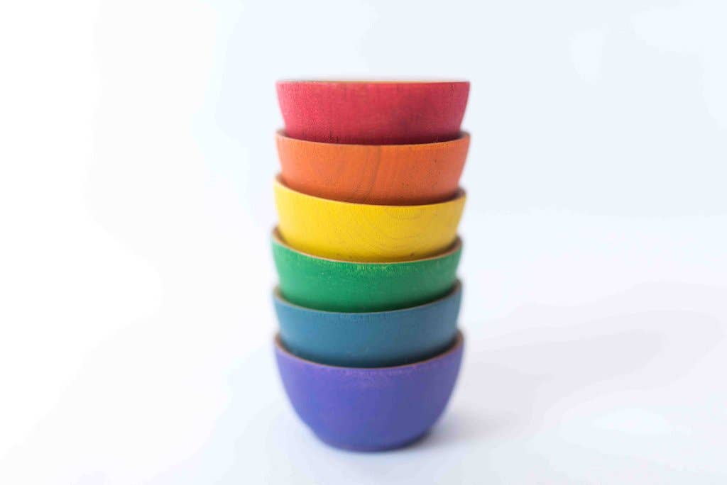 Color Sorting Bowls - Wooden – Creative Twigg